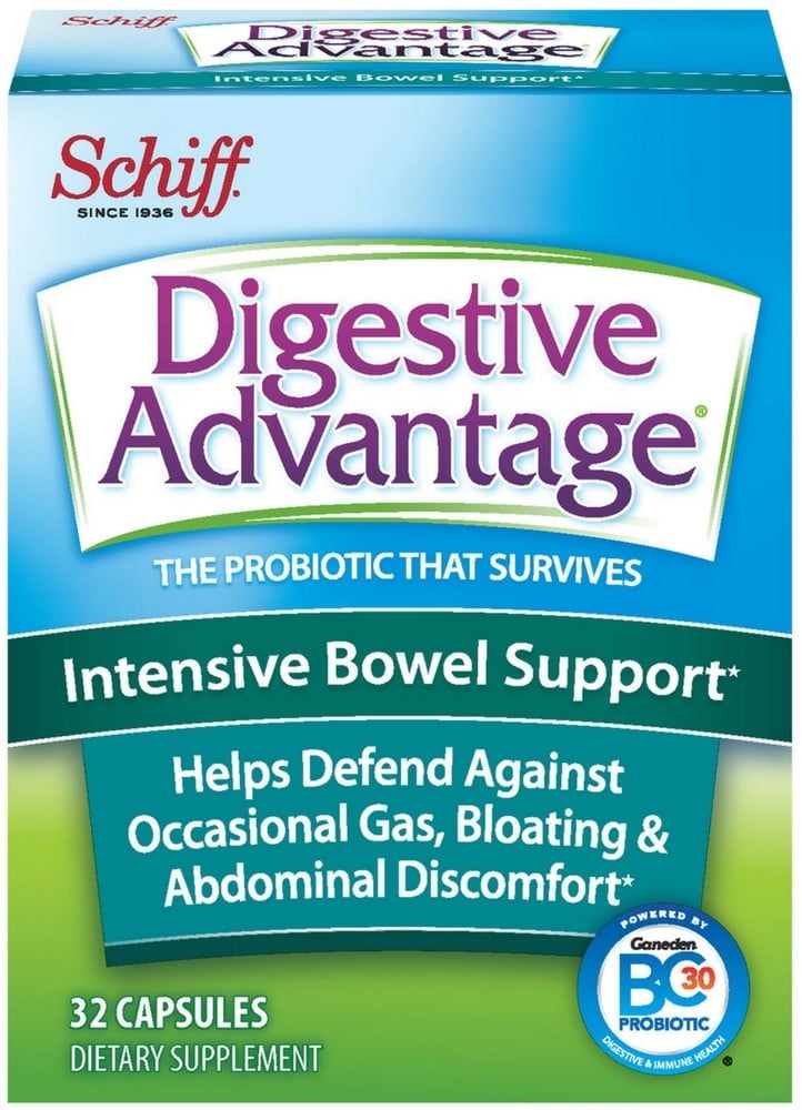 Digestive Advantage Intensive Bowel Support, 32 Capsules, Pack of 3 ...
