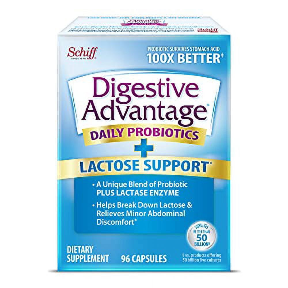 Digestive Advantage Lactose Defense Probiotic Supplement, Dairy ...
