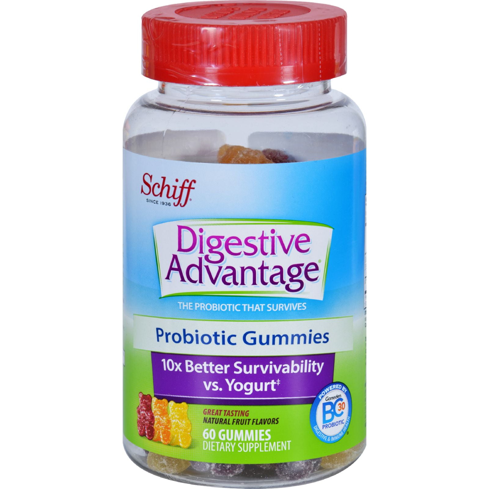 Digestive Advantage Probiotic Gummies, 60 ct (Pack of 6) - Walmart.com