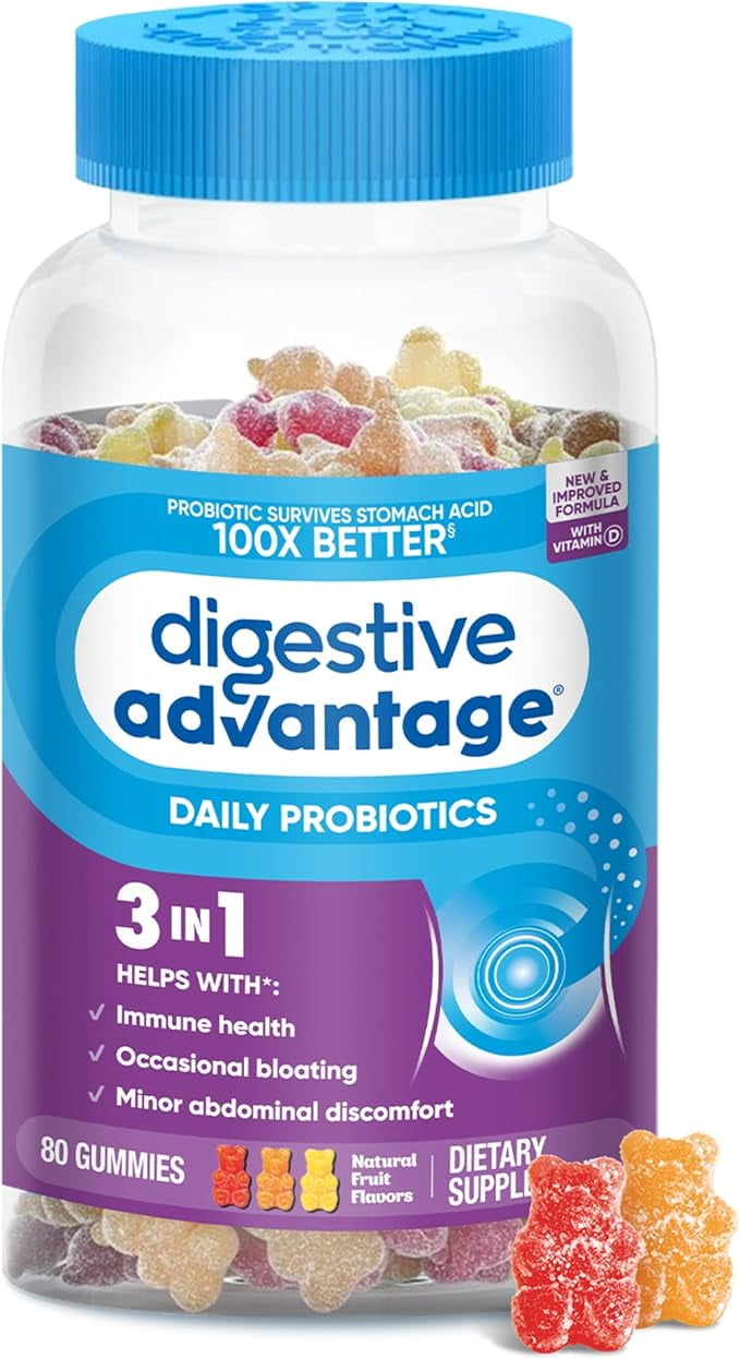 Digestive Advantage Probiotics For Digestive Health, Probiotic Gummies ...