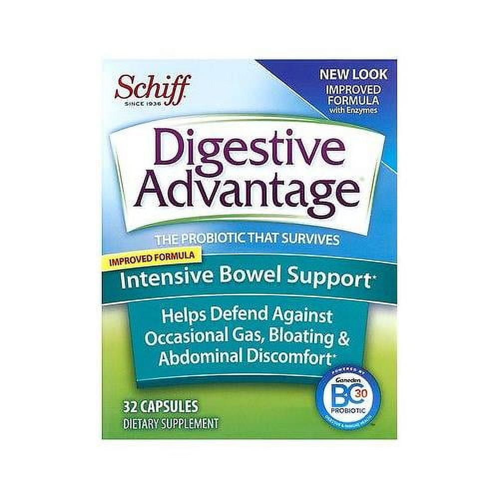 Digestive Advantage W/ Intensive Bowel Support Capsules 32 ct, Pack of ...
