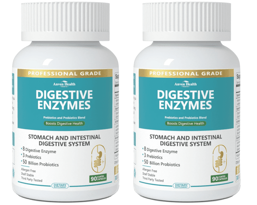 Digestive Enzymes for Men and Women - Multi Enzymes Organic Prebiotics ...