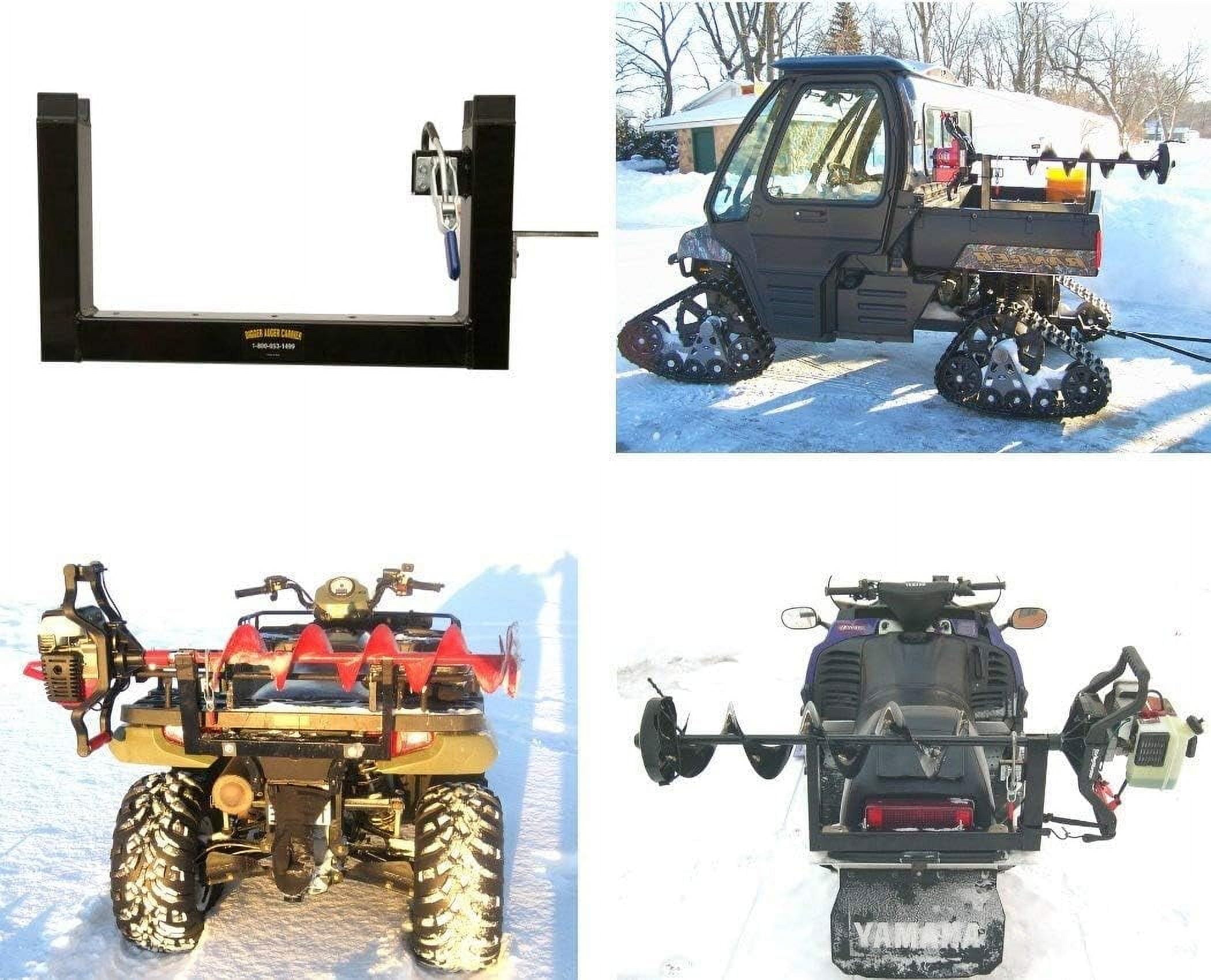 Digger Ice Auger Mount for ATV, Snowmobile, UTV, Fits Metal Rack ...