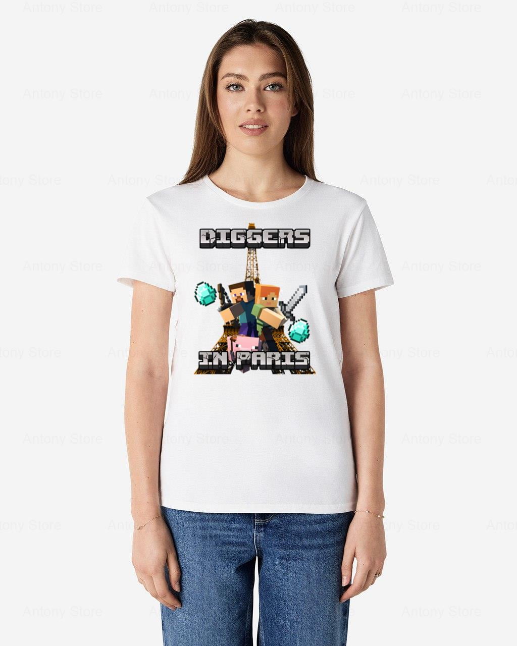 Diggers In Paris Funny Minecraft Parody Music Meme T-shirt up to size ...