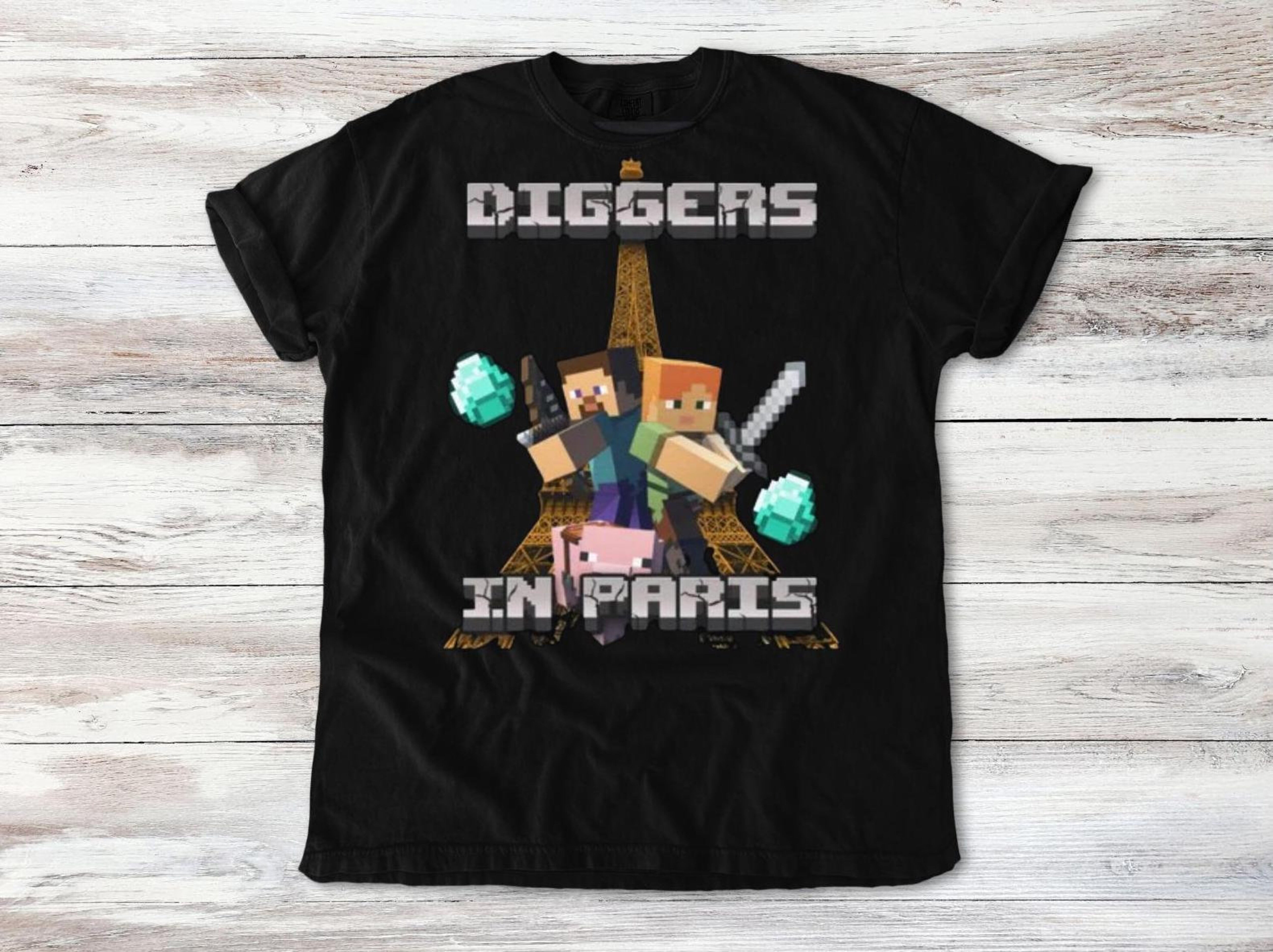 Diggers In Paris minecraft shirt, minecraft, minecraft tshirt ...