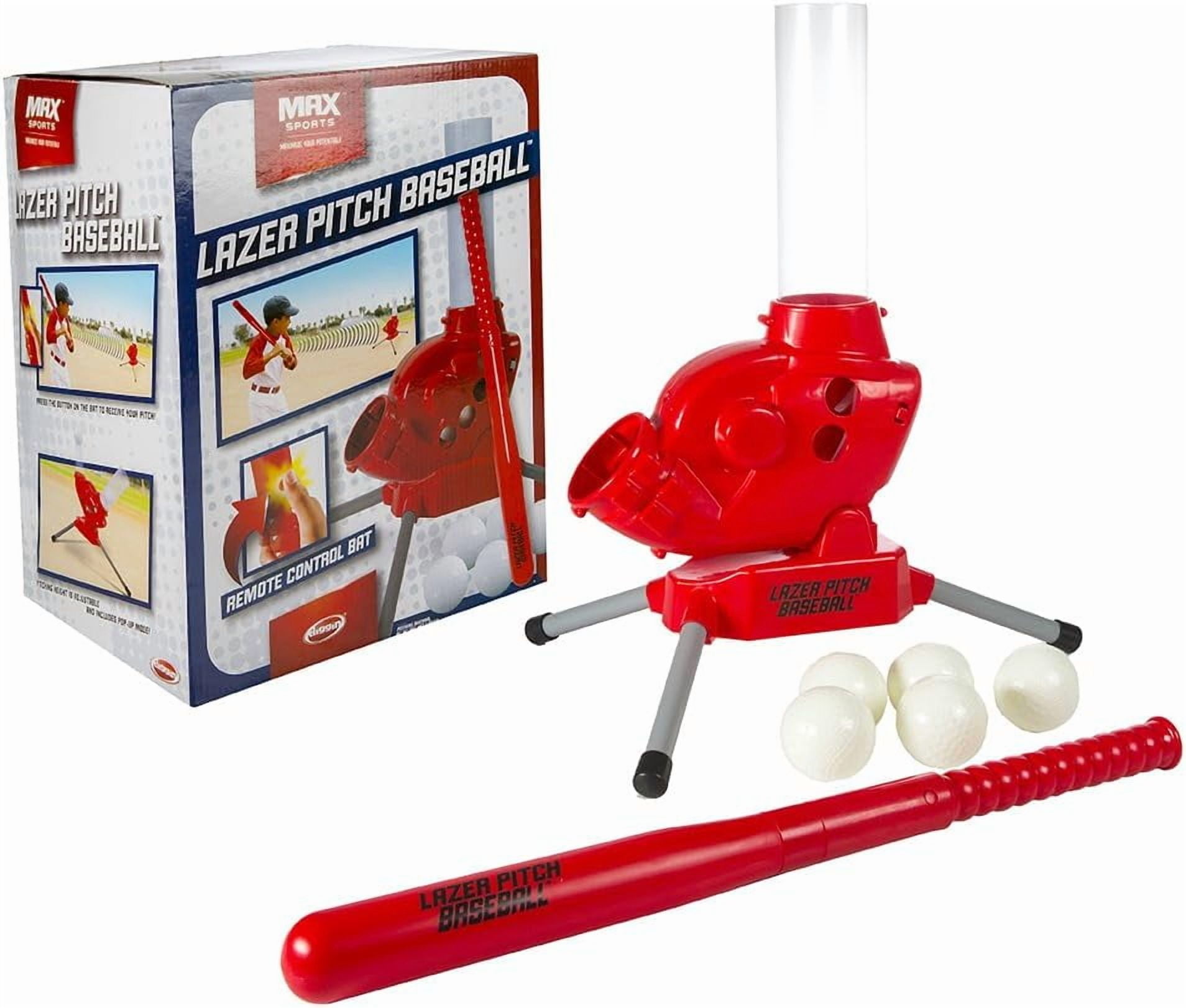 Diggin Lazer Pitch Radio Control Baseball Pitching Machine. Kids ...