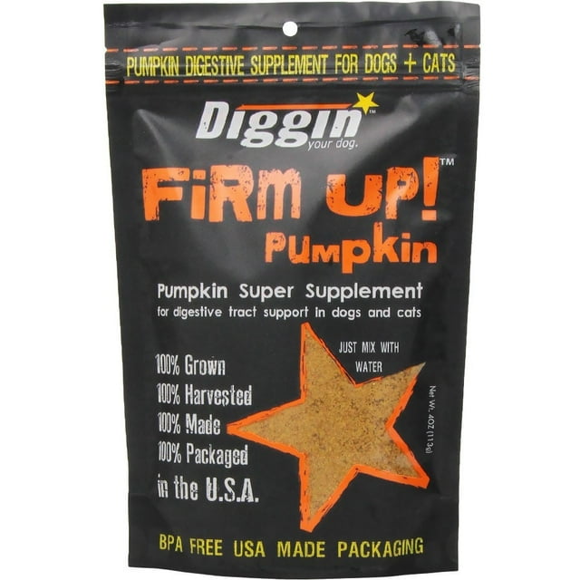 Diggin' Your Dog Firm Up Pumpkin Supplement Mix, 4 Ounce - Walmart.com