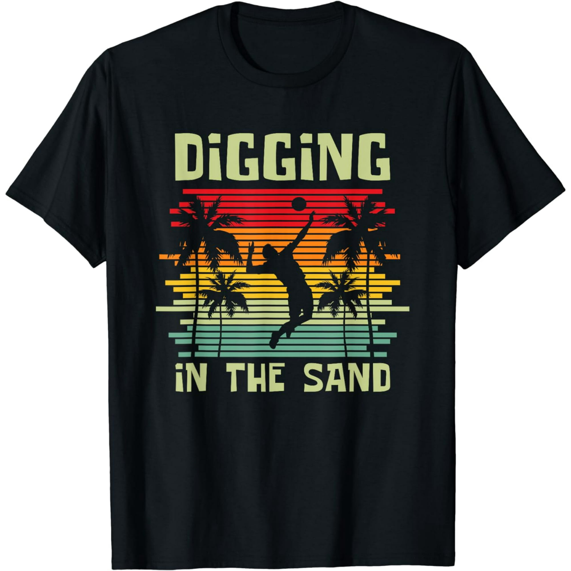 Digging In The Sand - Beach Volleyball pure cotton T-Shirt - Walmart.com