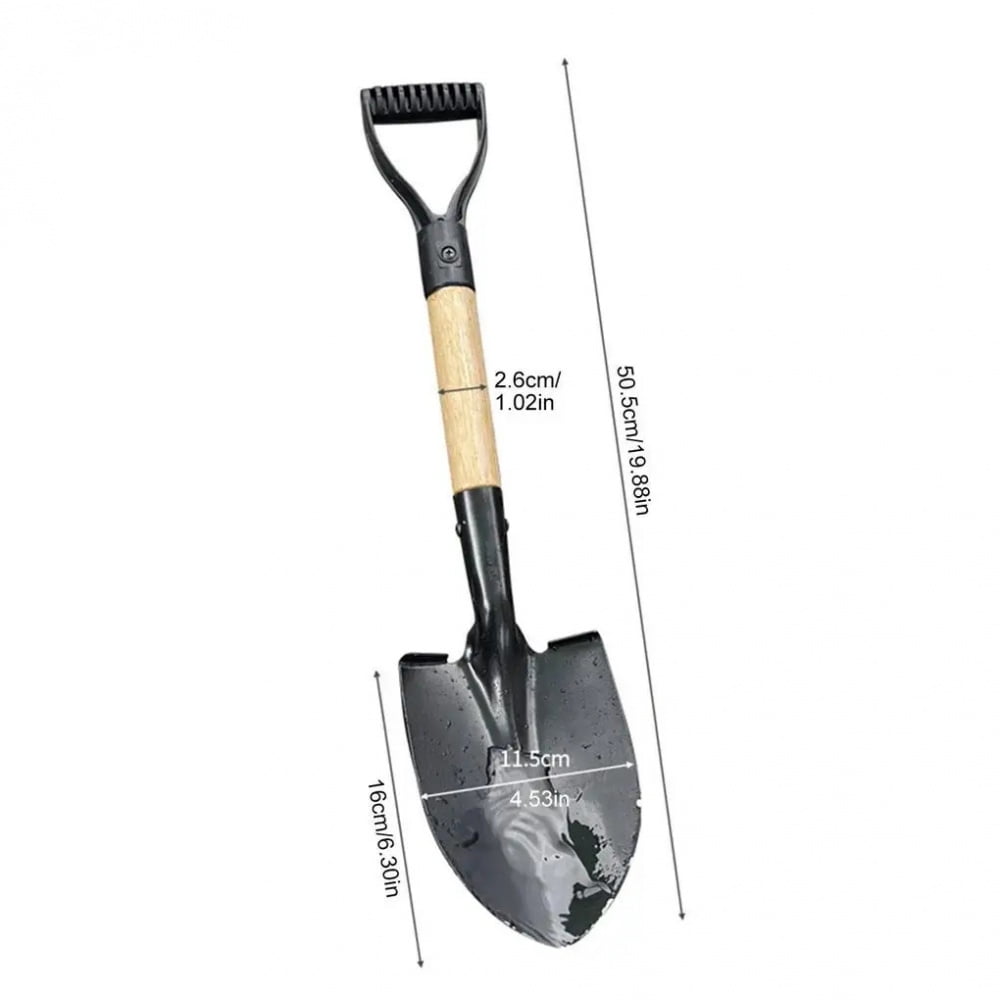 Digging Shovel D Wood Handle Manganese Steel Non-slip Shovels Trowel ...