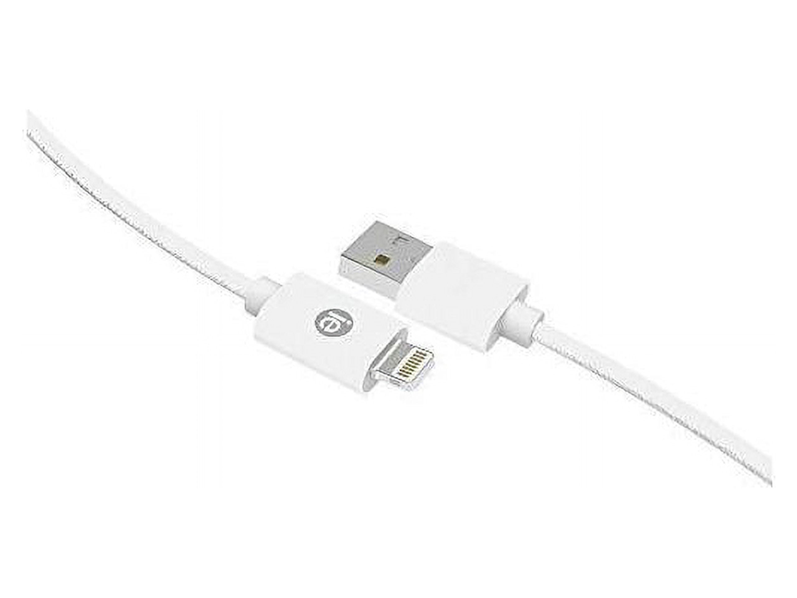 DigiPower IEN-BC10L-WT White Braided Lightning USB Cable - Walmart.com