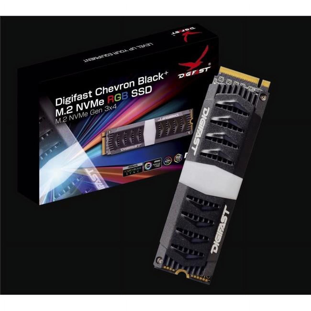 Digifast 1TB M.2 NVMe RGB SSD - Gen3x4 PCIe, Toshiba BiCS3 Nand Storage ...