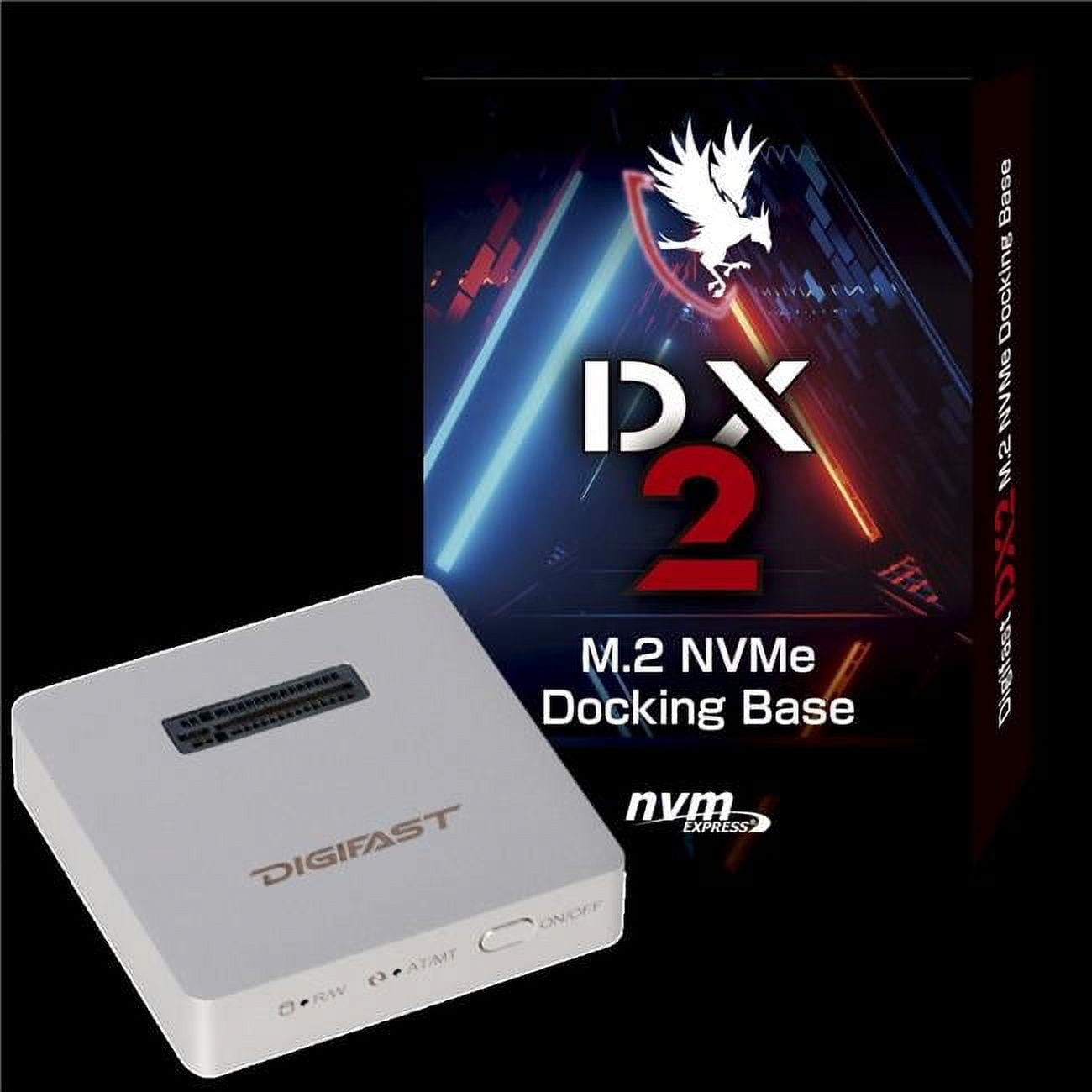 Digifast DX2 - SSD docking station - M.2 - M.2 NVMe Card - USB-C 3.1 ...