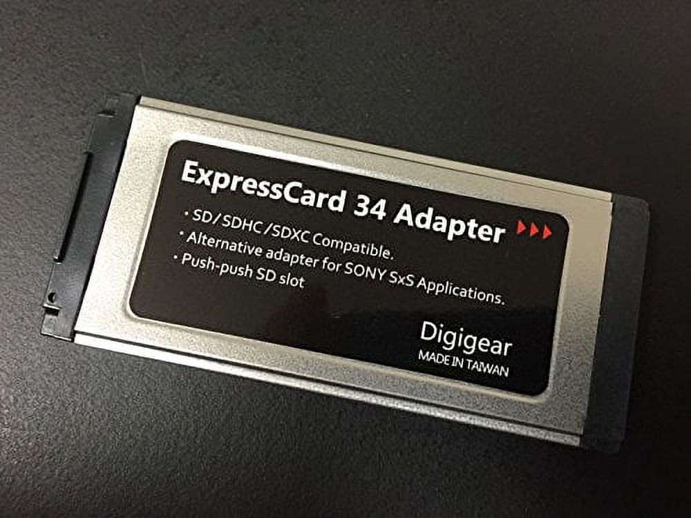 Digigear SD/SDHC/SDXC TO EXPRESSCARD ADAPTER/READER FOR SONY SXS PRO ...