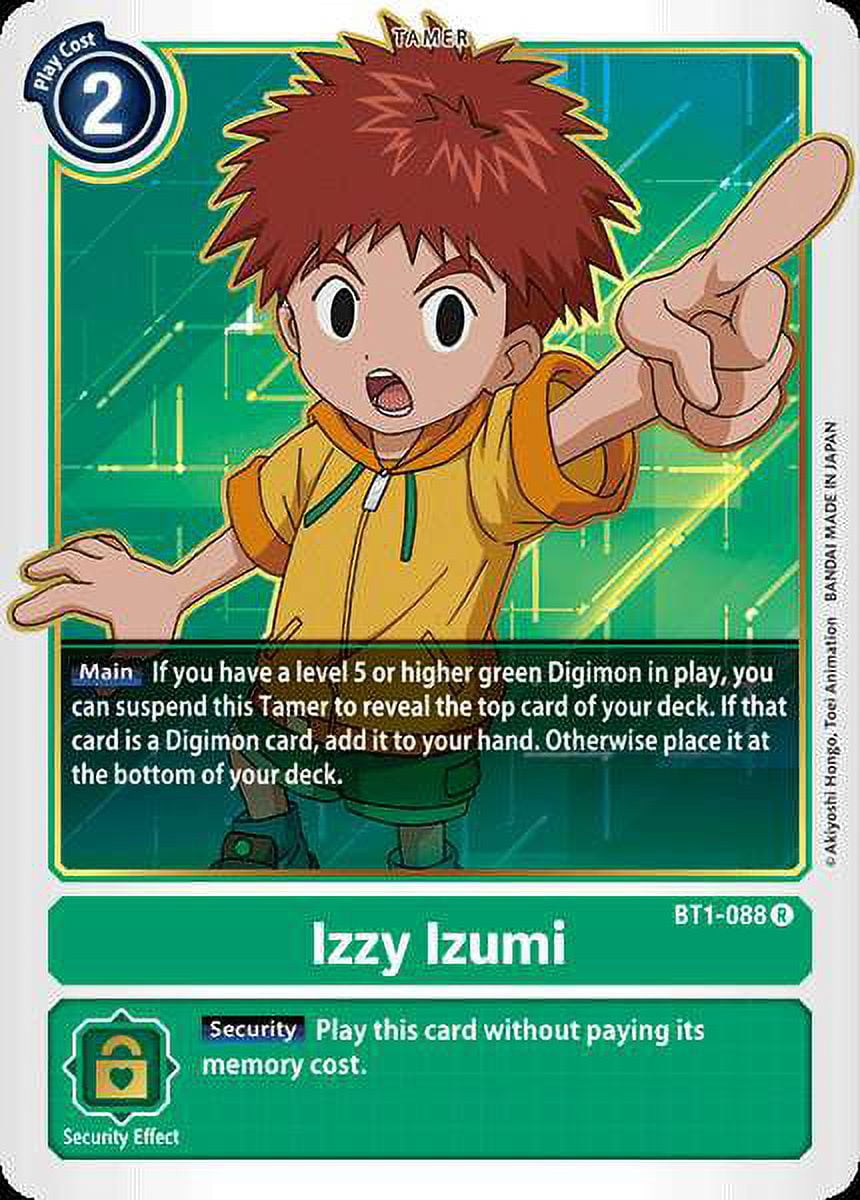 Digimon 2020 V.1 Rare Izzy Izumi BT1-088 - Walmart.com