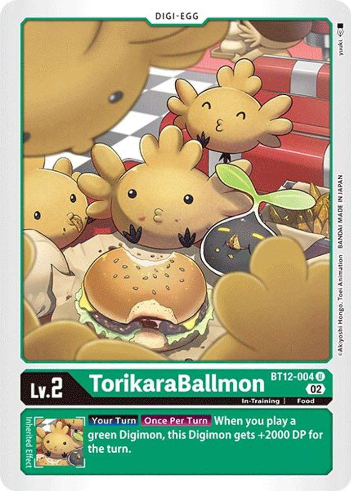 Digimon Across Time Uncommon TorikaraBallmon BT12-004 - Walmart.com
