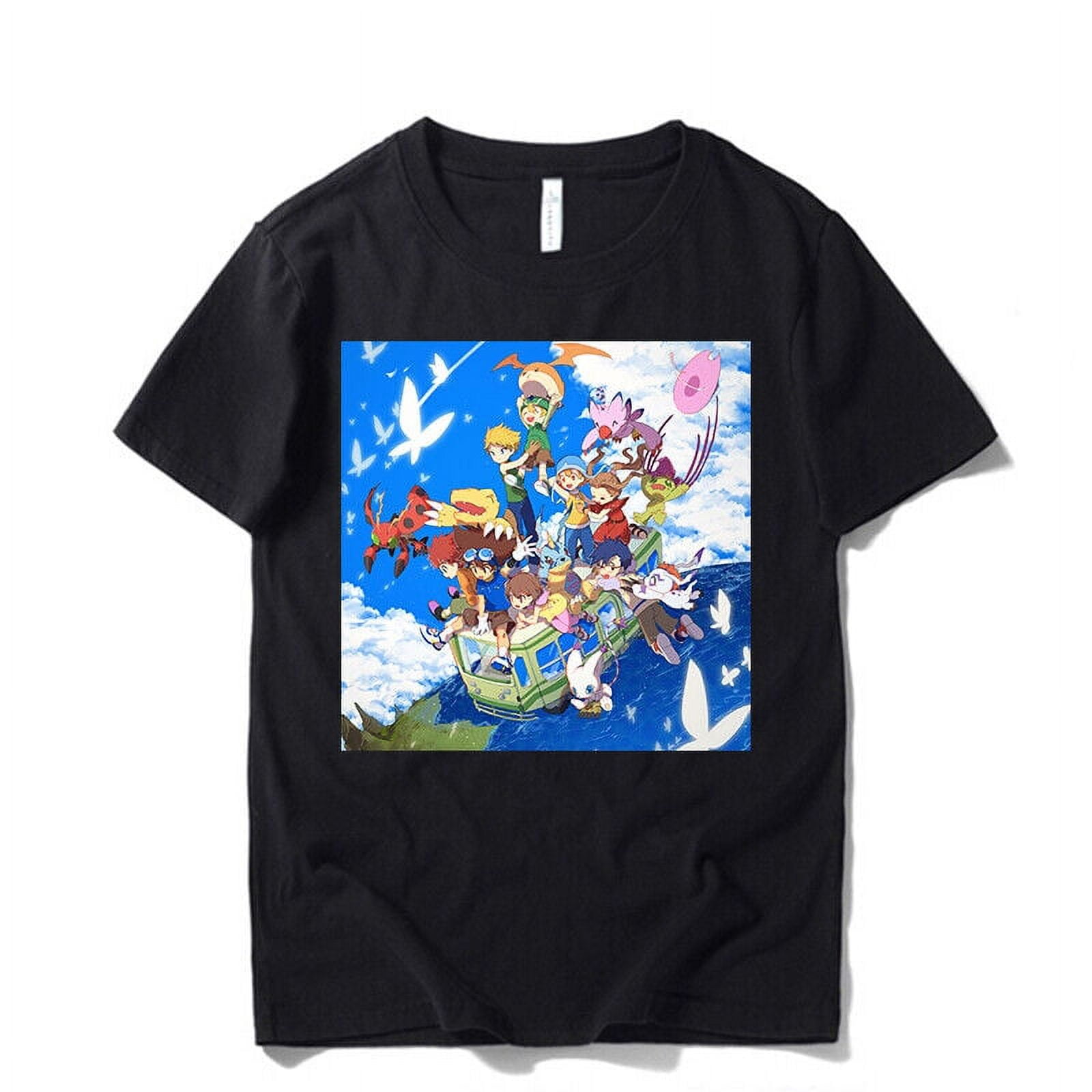 Digimon Adventure Printed Unisex T-Shirts 100% Cotton - Walmart.com