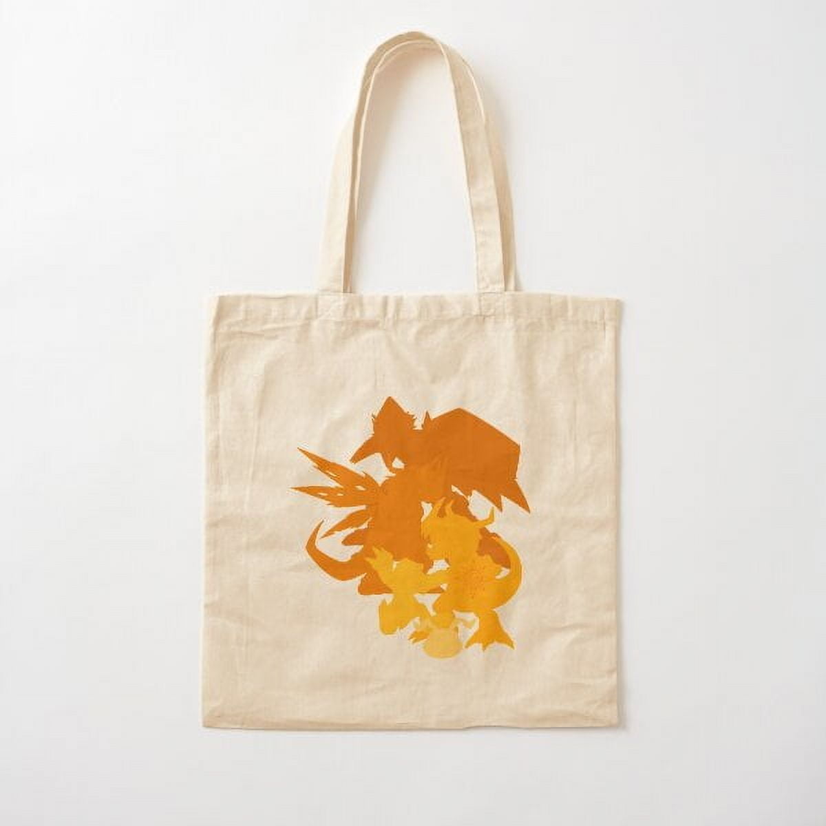 Digimon Agumon Silhouette Design Cotton Tote Bag Canvas Tote Bag ...