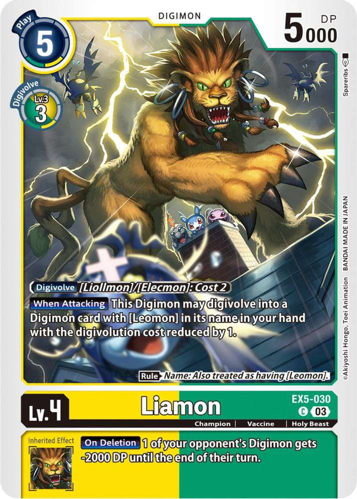 Digimon Animal Colosseum Common Liamon EX5-030 - Walmart.com