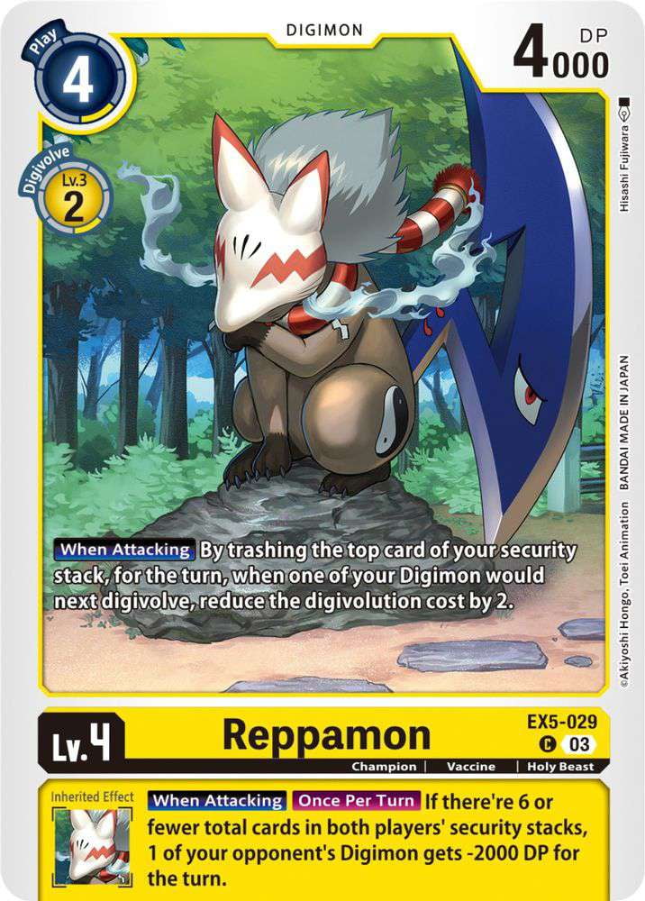 Digimon Animal Colosseum Common Reppamon EX5-029 - Walmart.com