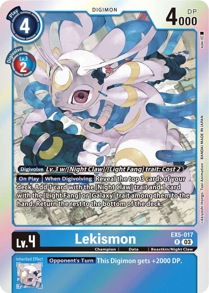 Digimon Animal Colosseum Rare Lekismon EX5-017 - Walmart.com