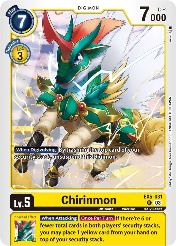 Digimon Animal Colosseum Uncommon Chirinmon EX5-031 - Walmart.com