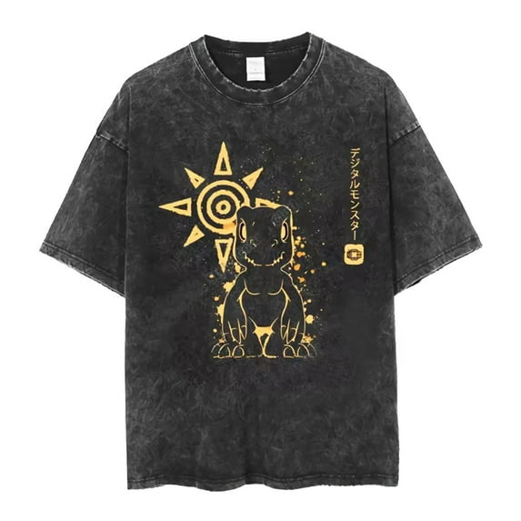 Digimon Anime Digital Monsters T-shirt Agumon Gabumon Gomamon Palmon ...