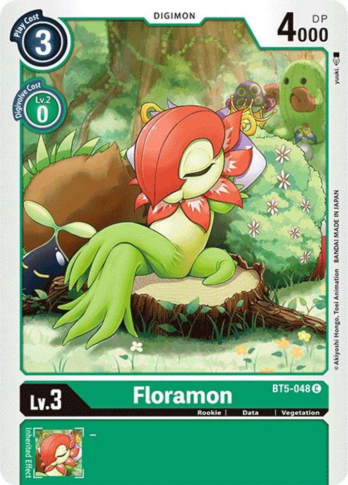 Digimon Battle of Omni Common Floramon BT5-048 - Walmart.com