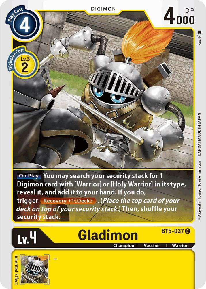 Digimon Battle of Omni Common Gladimon BT5-037 - Walmart.com