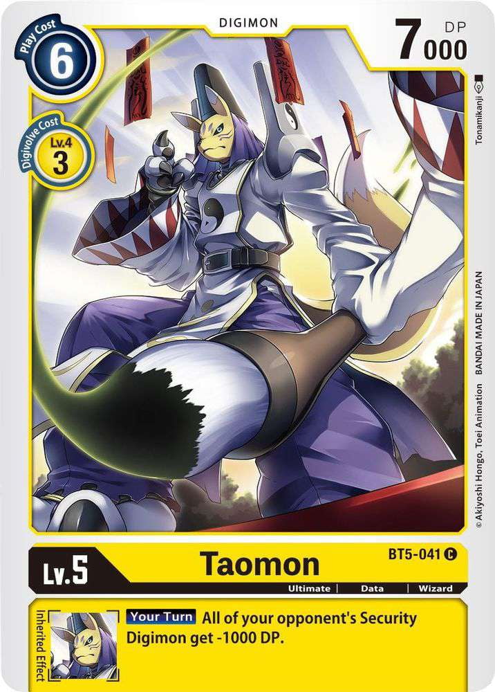 Digimon Battle of Omni Common Taomon BT5-041 - Walmart.com