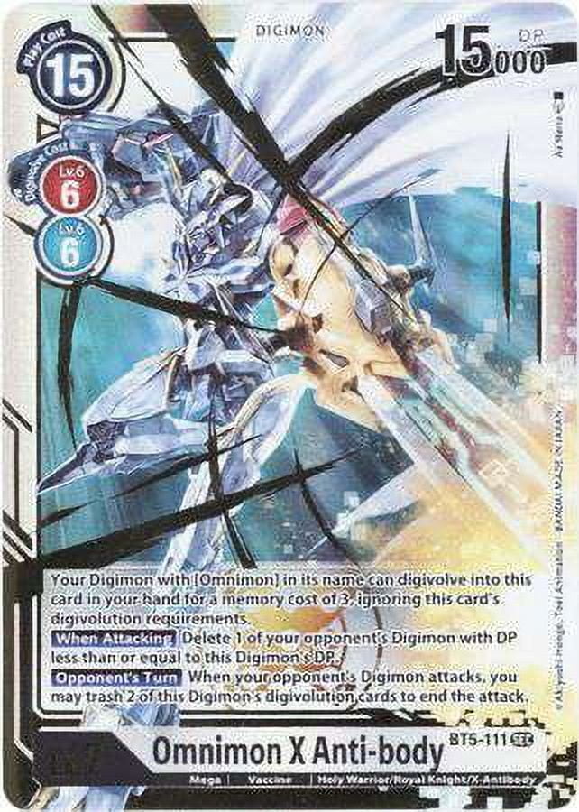 Digimon Battle of Omni Secret Rare Omnimon X Anti-Body BT5-111 - Walmart.com