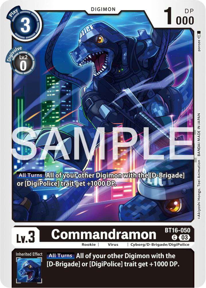 Digimon Beginning Observer Common Commandramon BT16-050 - Walmart.com