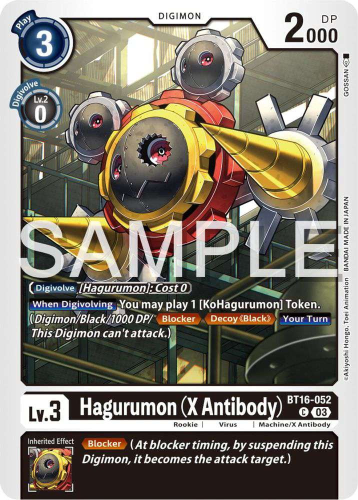 Digimon Beginning Observer Common Hagurumon BT16-052 (X Antibody ...