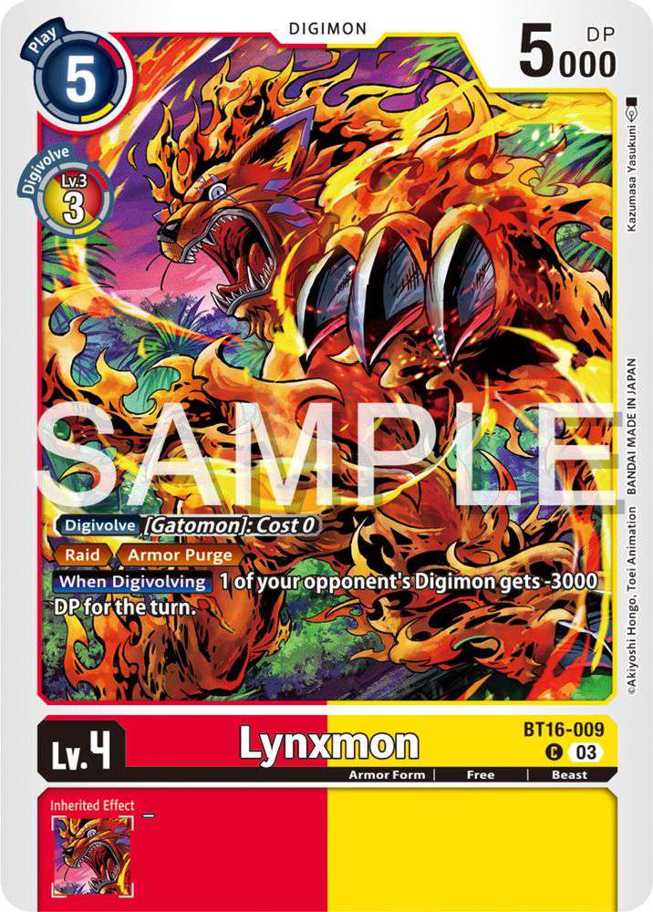 Digimon Beginning Observer Common Lynxmon BT16-009 - Walmart.com