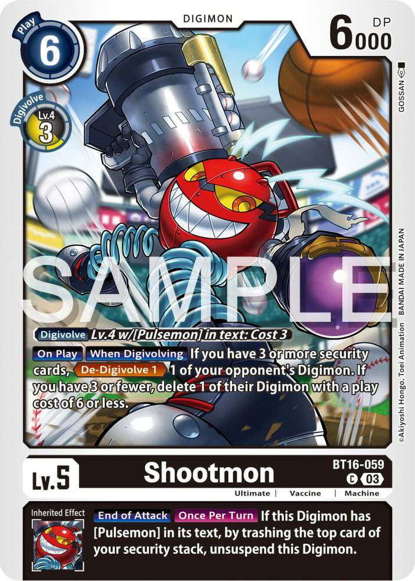 Digimon Beginning Observer Common Shootmon BT16-059 - Walmart.com