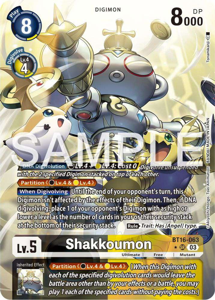Digimon Beginning Observer Super Rare Shakkoumon BT16-063 (Alternate ...