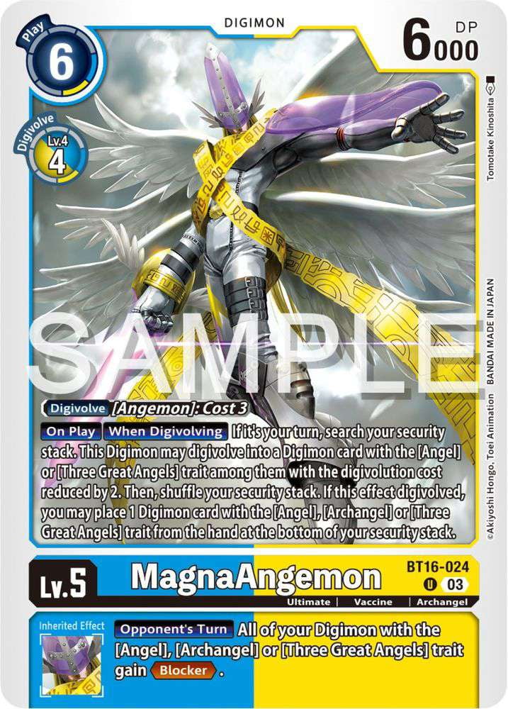 Digimon Beginning Observer Uncommon MagnaAngemon BT16-024 - Walmart.com