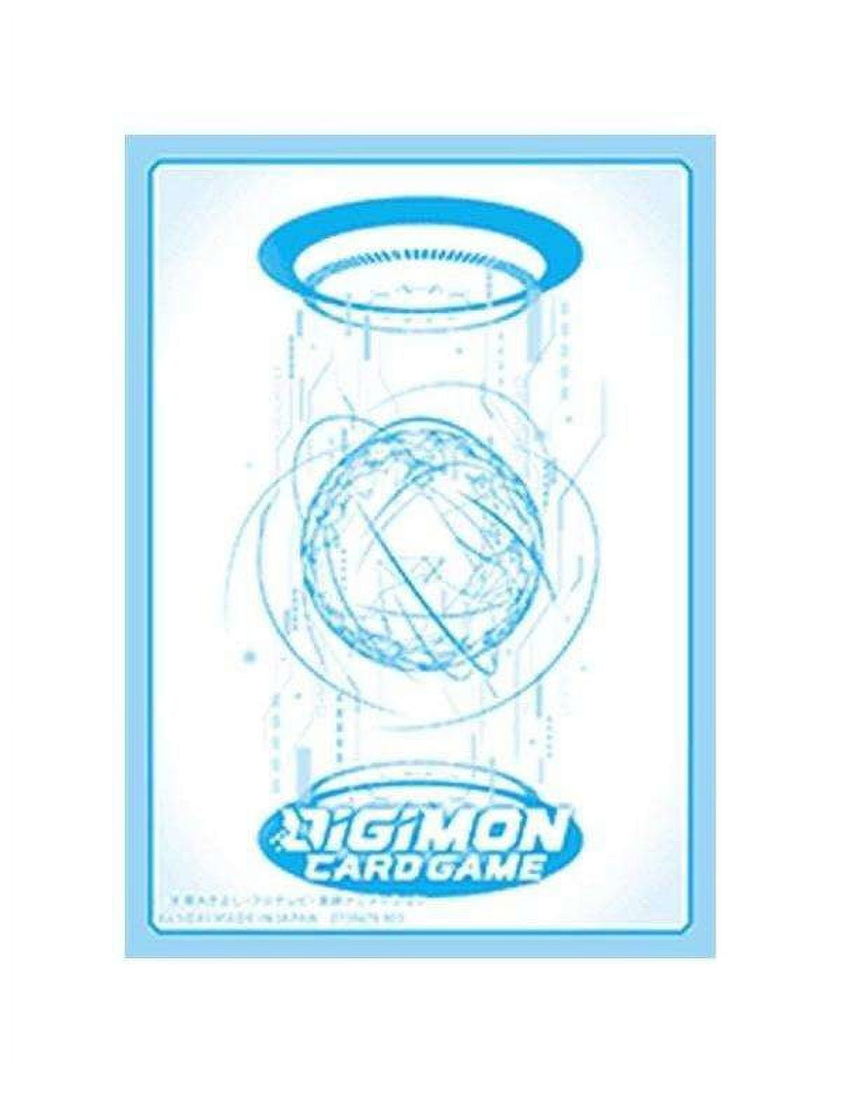 Digimon Card Game Official Sleeves - Digimon Blue Card Back Sleeves ...