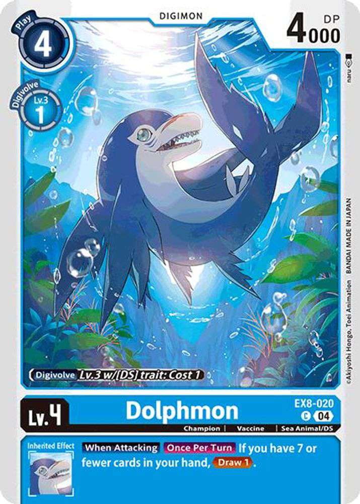 Digimon Chain of Liberation Common Dolphmon EX8-020 - Walmart.com