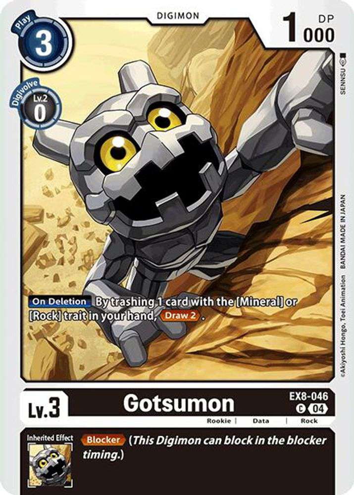 Digimon Chain of Liberation Common Gotsumon EX8-046 - Walmart.com