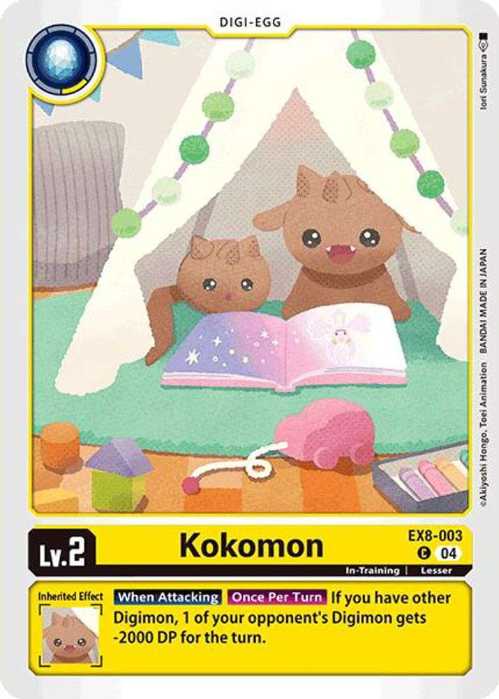 Digimon Chain of Liberation Common Kokomon EX8-003 - Walmart.com
