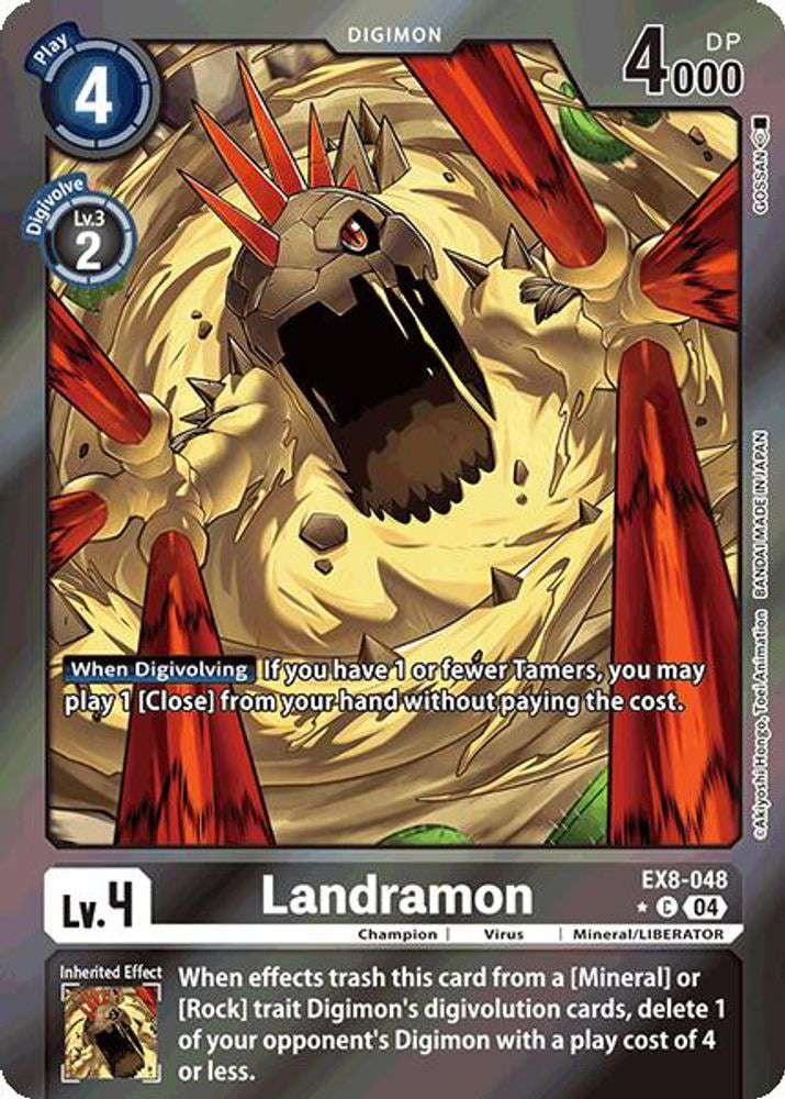Digimon Chain of Liberation Common Landramon EX8-048 (Limited Foil ...
