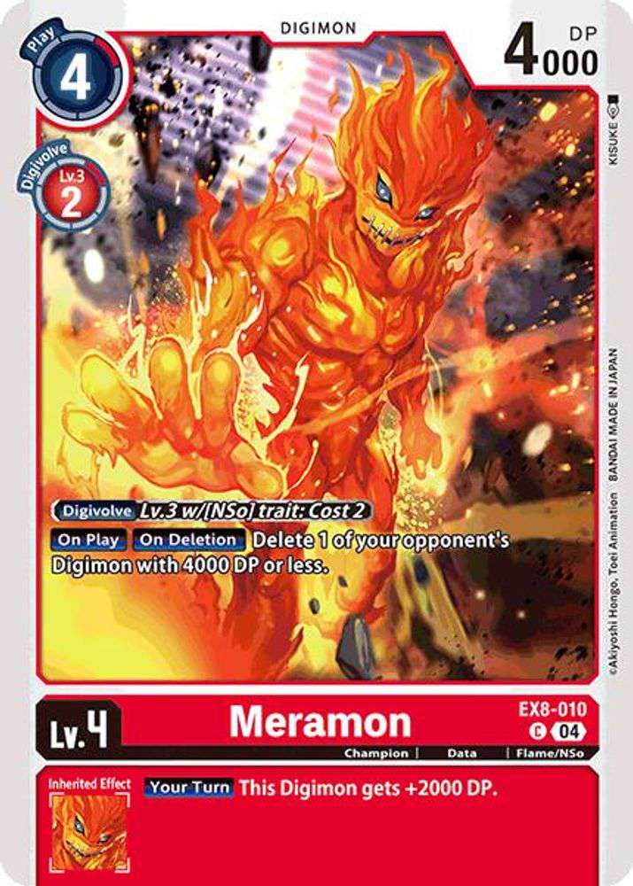 Digimon Chain of Liberation Common Meramon EX8-010 - Walmart.com