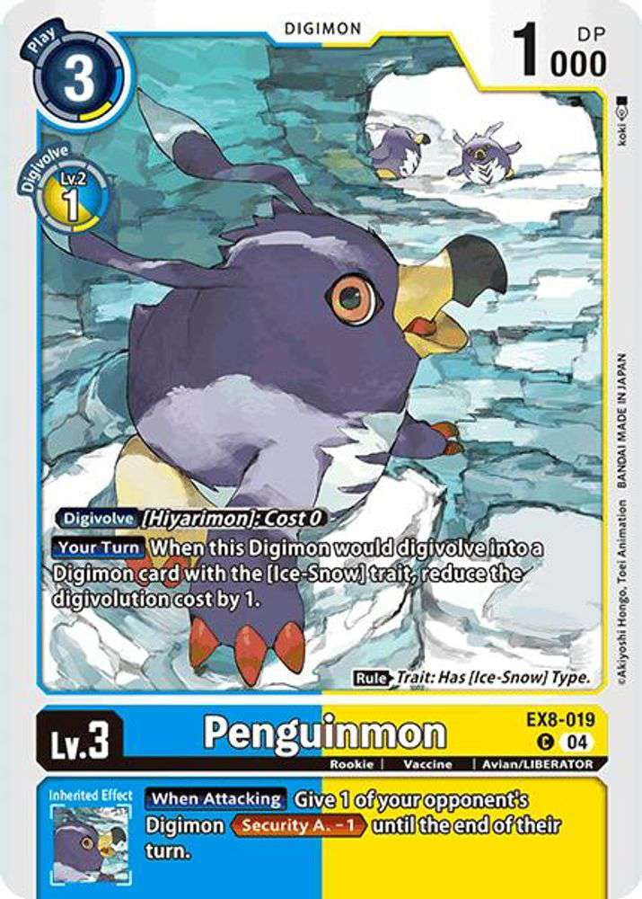 Digimon Chain of Liberation Common Penguinmon EX8-019 - Walmart.com