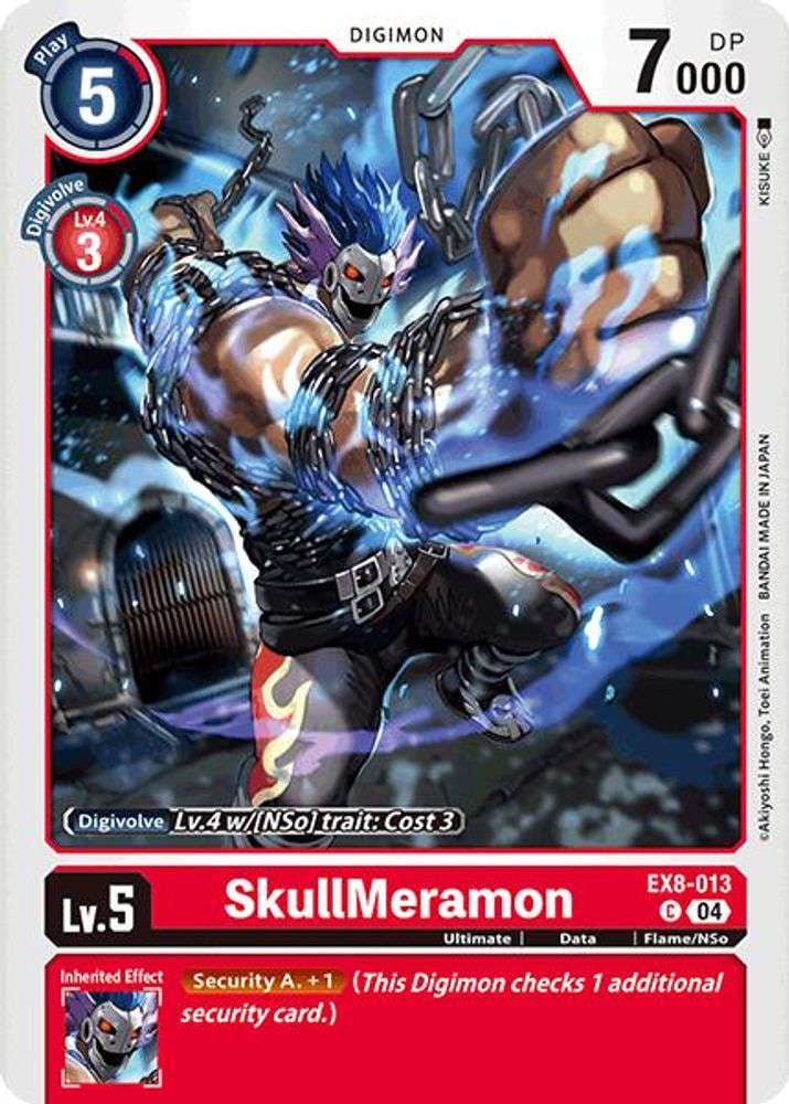 Digimon Chain of Liberation Common SkullMeramon EX8-013 - Walmart.com