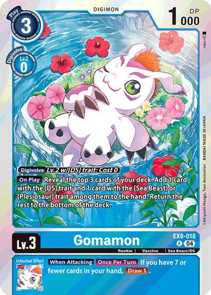 Digimon Chain of Liberation Rare Gomamon EX8-018 - Walmart.com