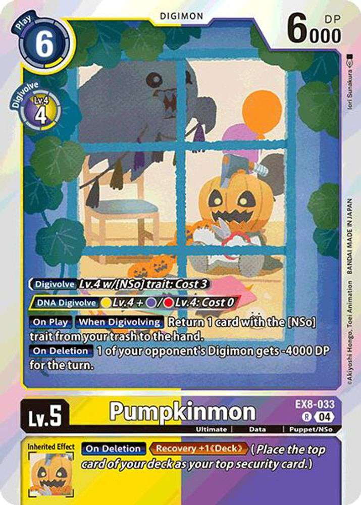 Digimon Chain of Liberation Rare Pumpkinmon EX8-033 - Walmart.com