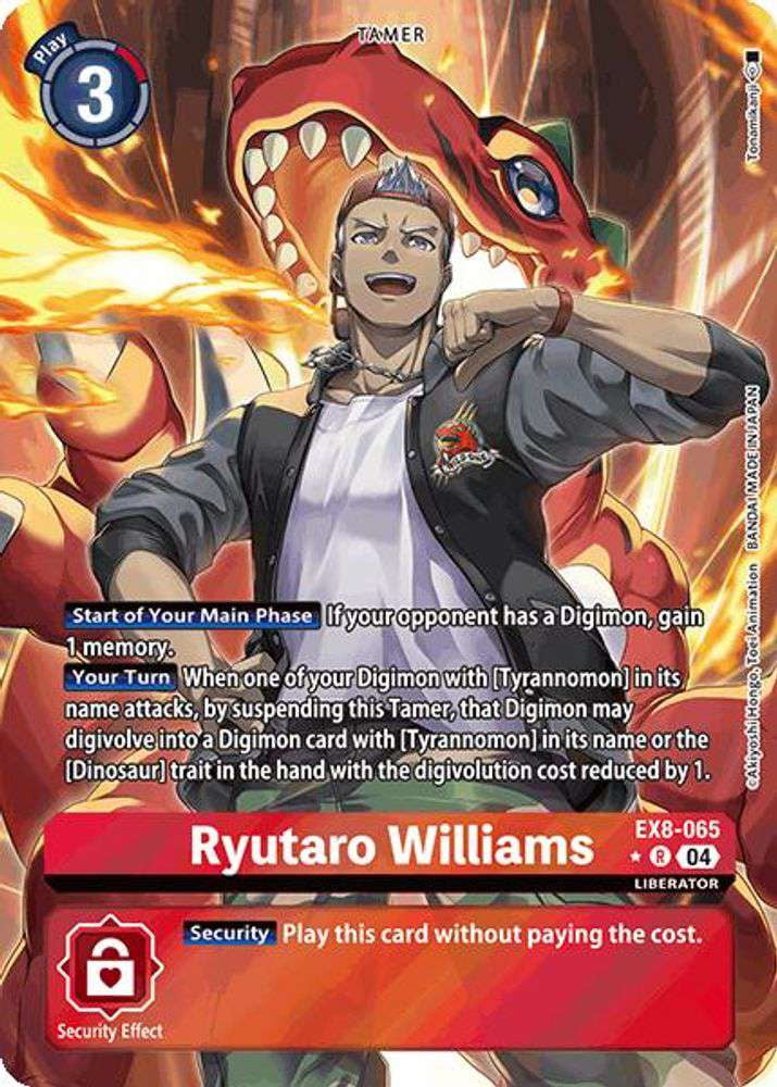 Digimon Chain of Liberation Rare Ryutaro Williams EX8-065 (Alternate ...
