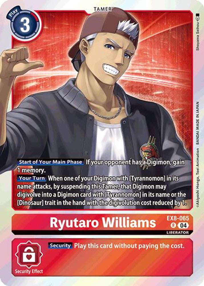 Digimon Chain of Liberation Rare Ryutaro Williams EX8-065 - Walmart.com