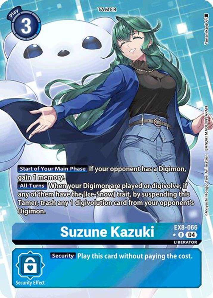 Digimon Chain of Liberation Rare Suzune Kazuki EX8-066 (Alternate Art) - Walmart.com