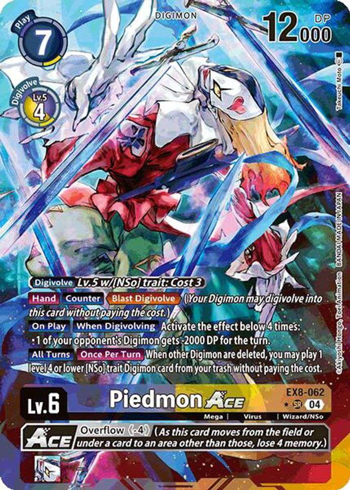 Digimon Chain of Liberation Super Rare Piedmon ACE EX8-062 (Alternate ...